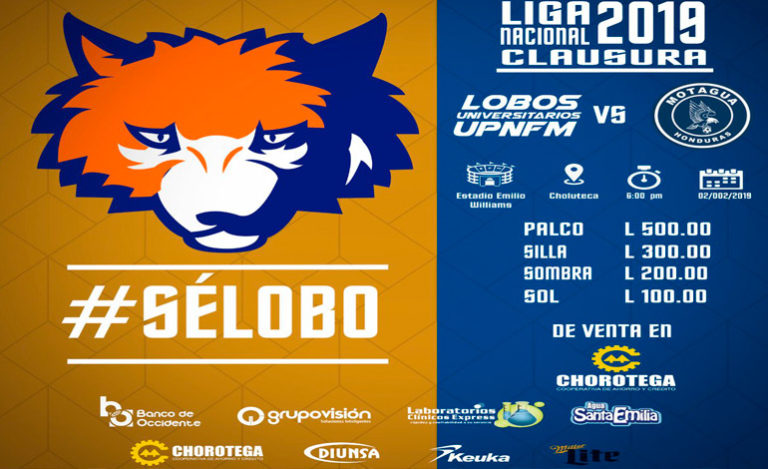 Lobos de la UPNFM establece precios para el juego ante Motagua ...